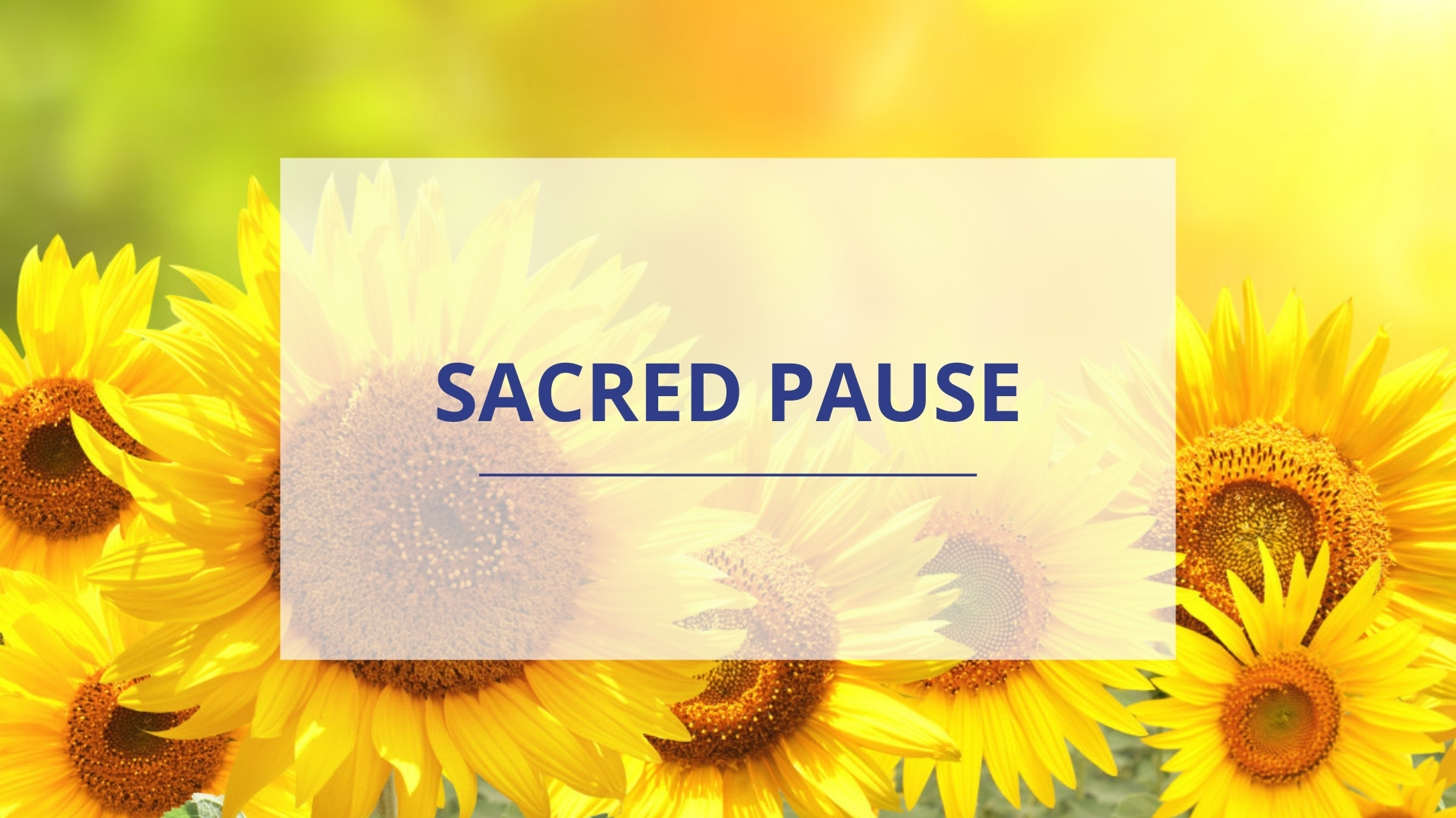 Mt Seymour United Church - Sacred Pause